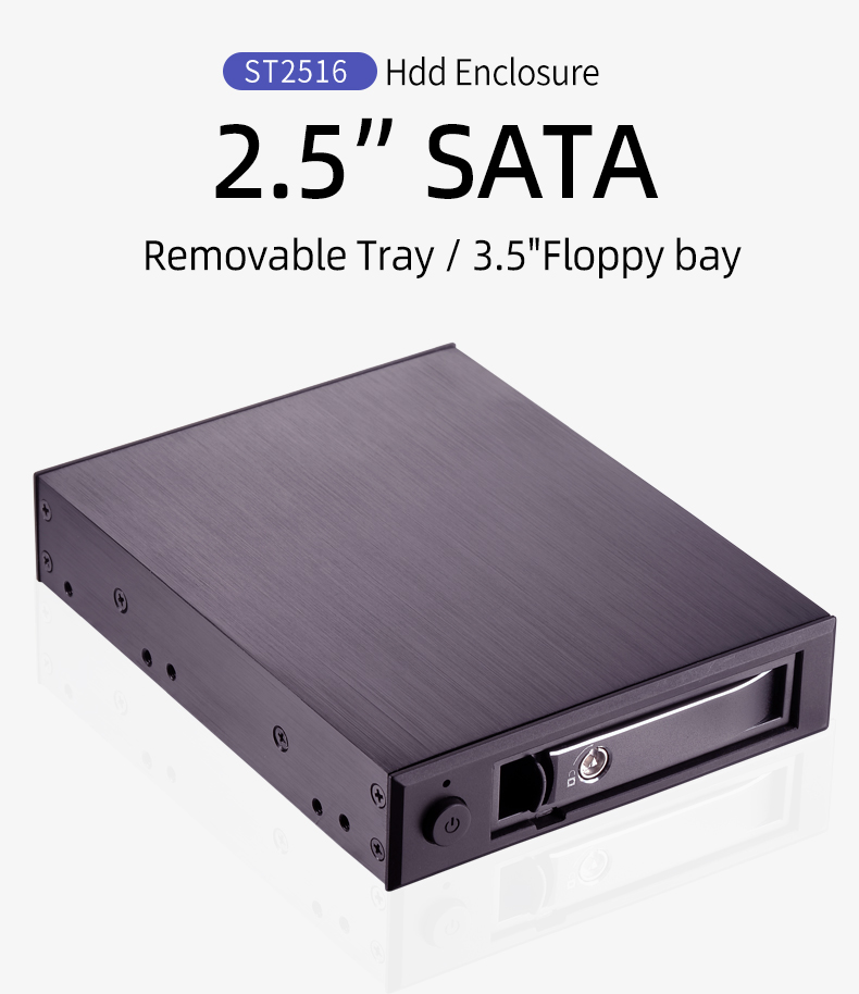 Unestech 2.5" SATA / SAS Removable Tray Hot Swap SSD HDD Mobile Rack ...